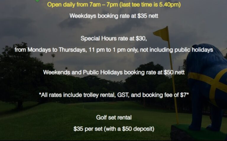 Singapore Golf Price: How Much Does It Cost? - GolfLux